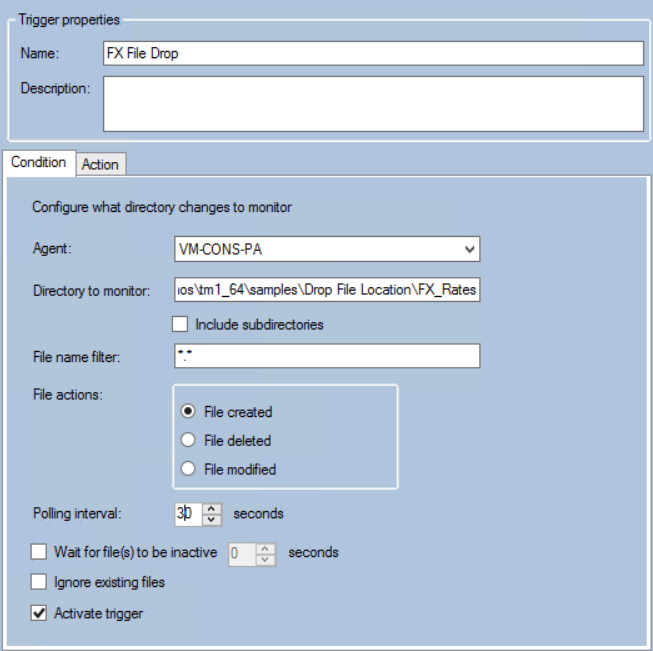 Cognos Command Center – Setting up Triggers